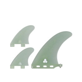 Channel Islands Mid 2 + 1 4.0" Fins FCS - Clear