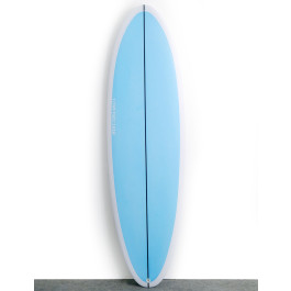 Love Machine Cheet Surfboard 6ft 4 Futures - Blue/White
