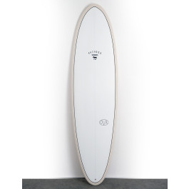 Skindog Thunderbolt Red Ova Surfboard 7ft 6 - Silver
