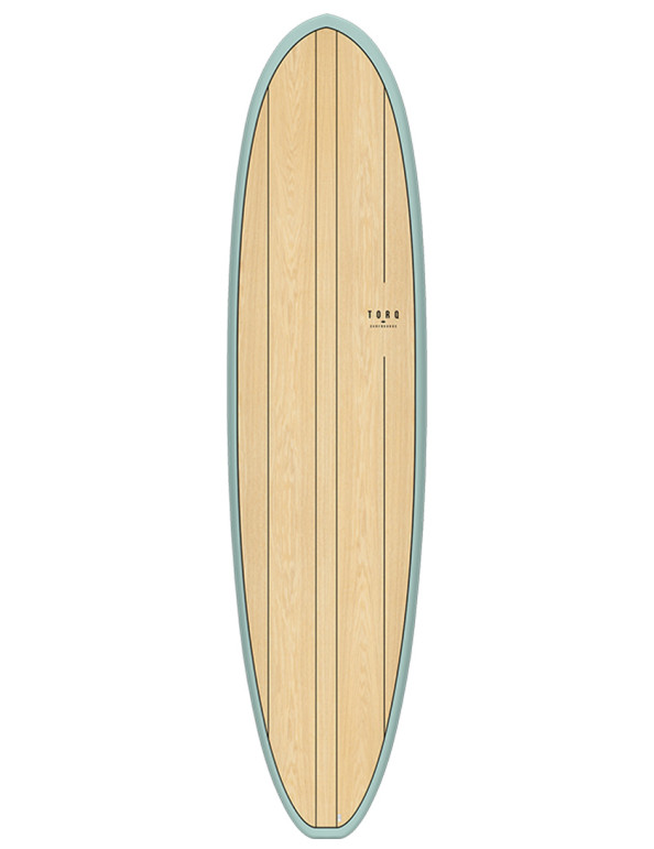 Torq Mod Fun V+ Surfboard 7ft 8 - Wood Deck + Palm